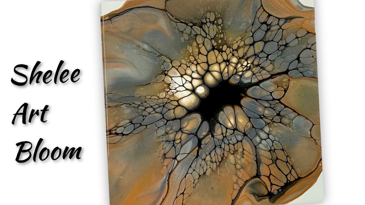 (893) Bloom Technique, Shelee Art, Acrylic Paint Pouring - YouTube