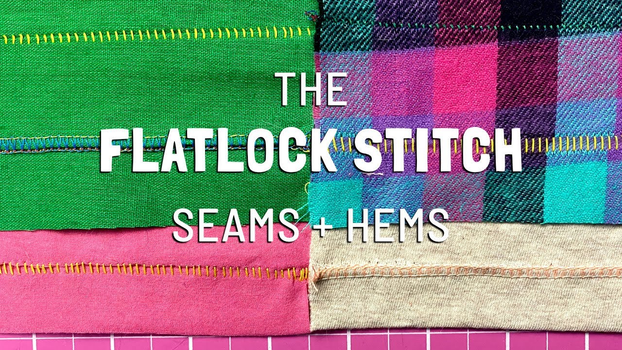 How to Sew the Flatlock Stitch: Seams & Hems on Juki Serger - YouTube