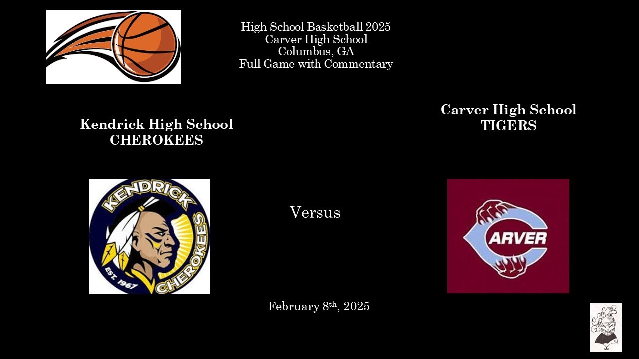 H.S. Basketball Kendrick Cherokees vs Carver Tigers Columbus, Ga 2025 ...