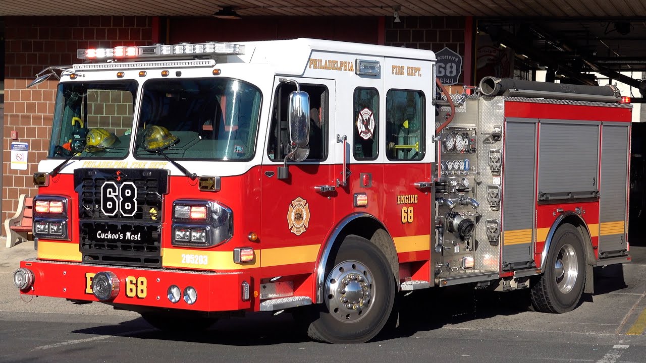 Philadelphia Fire Department Engine 68 Responding - YouTube