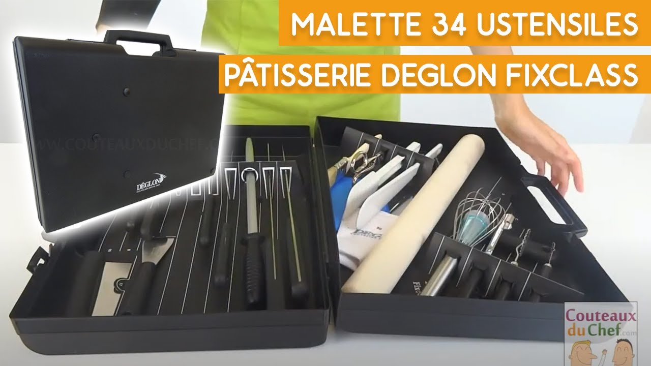 Présentation de la mallette Deglon 34 ustensiles pâtisserie ...