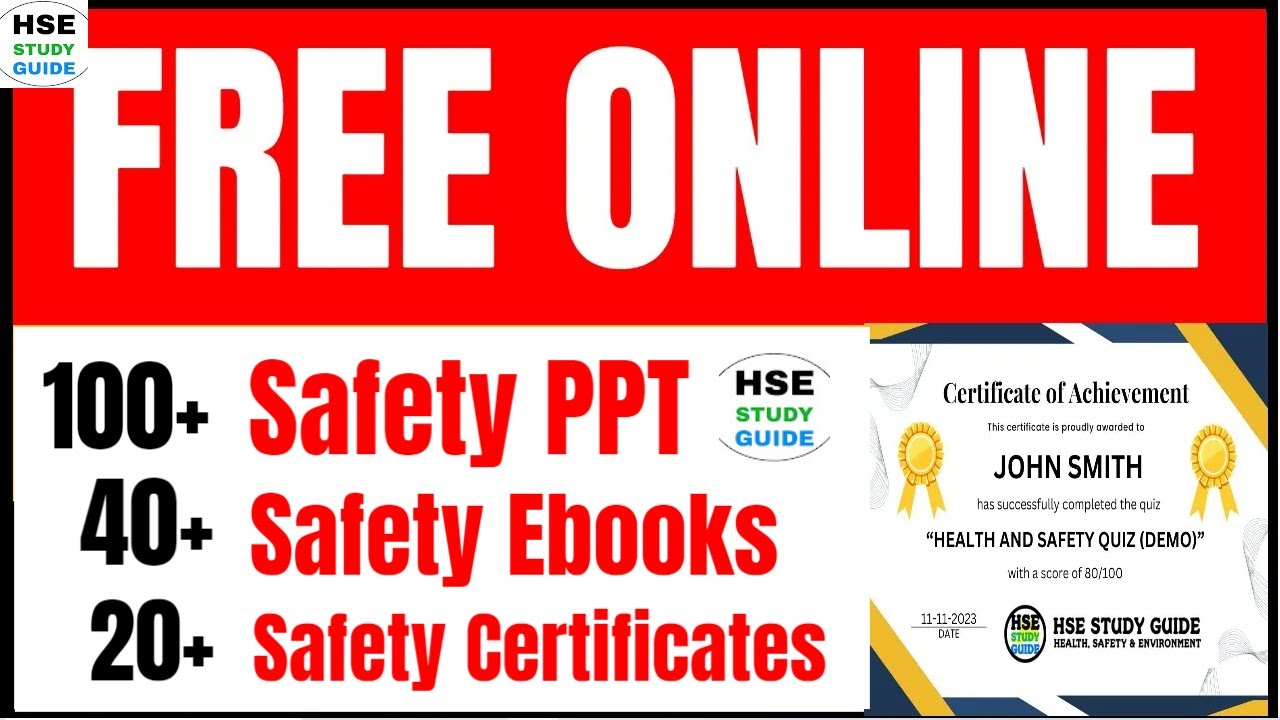 FREE Online Safety Certificate | Download FREE Safety Ebooks | Free Download Safety PPT - YouTube
