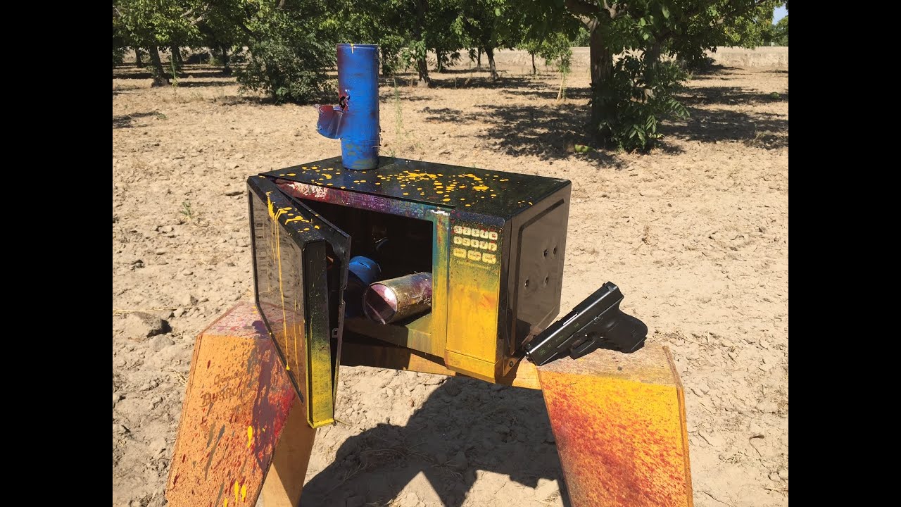 shooting a microwave with Glock - YouTube