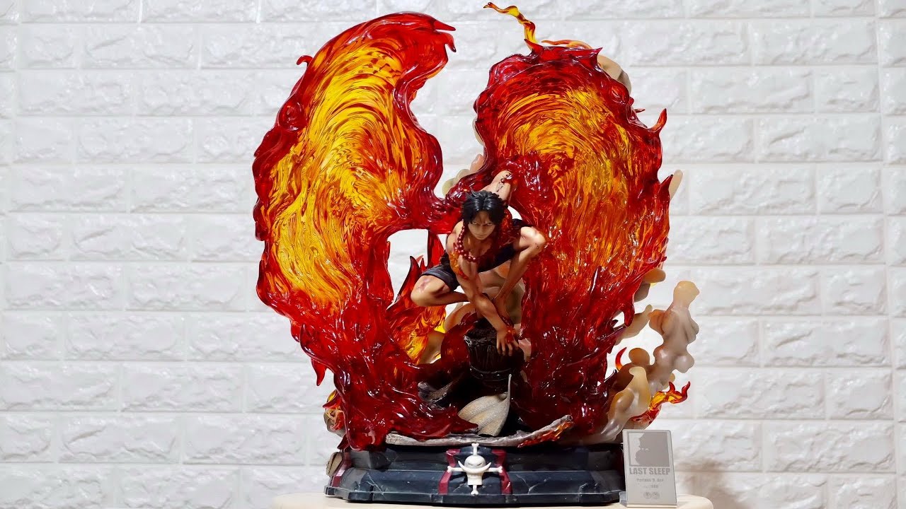 Unboxing and Assembly One Piece Resin Statue : Portgas D Ace by Last ...