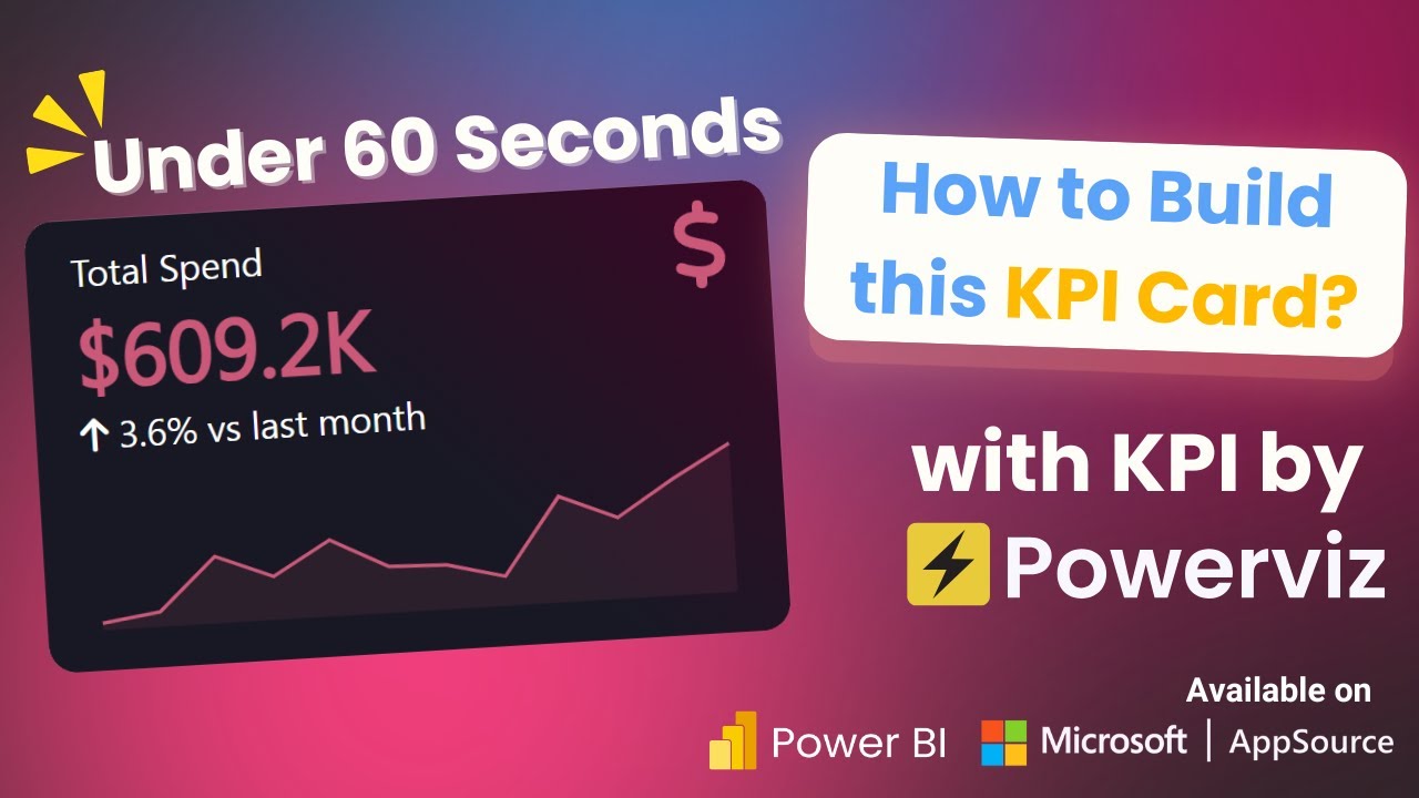 KPI card in Under one Minute! - YouTube