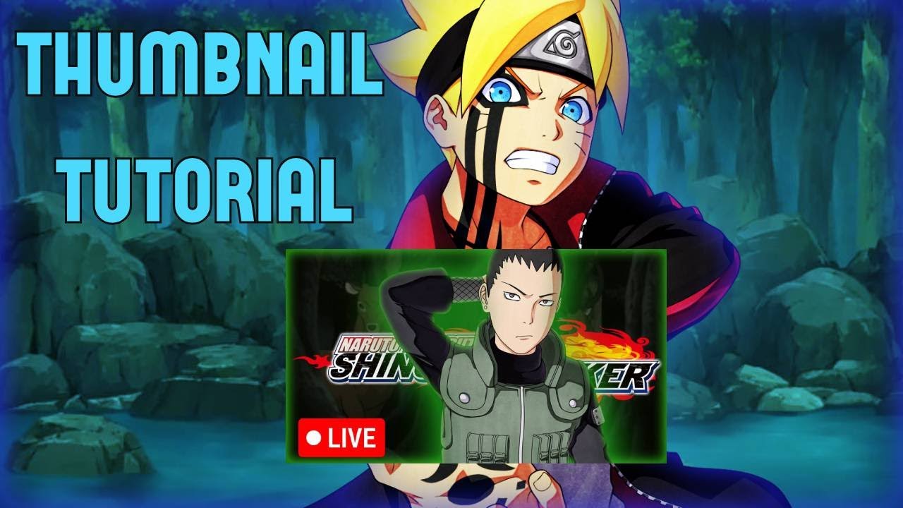 How To Make Shinobi Striker Thumbnails In PhotoPea - YouTube