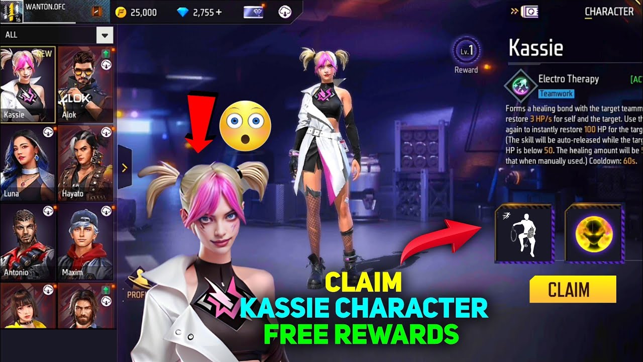 🥳 OB45 Update All Free Rewards 😍 Claim Kassie Character 🤯 ff ob45 ...