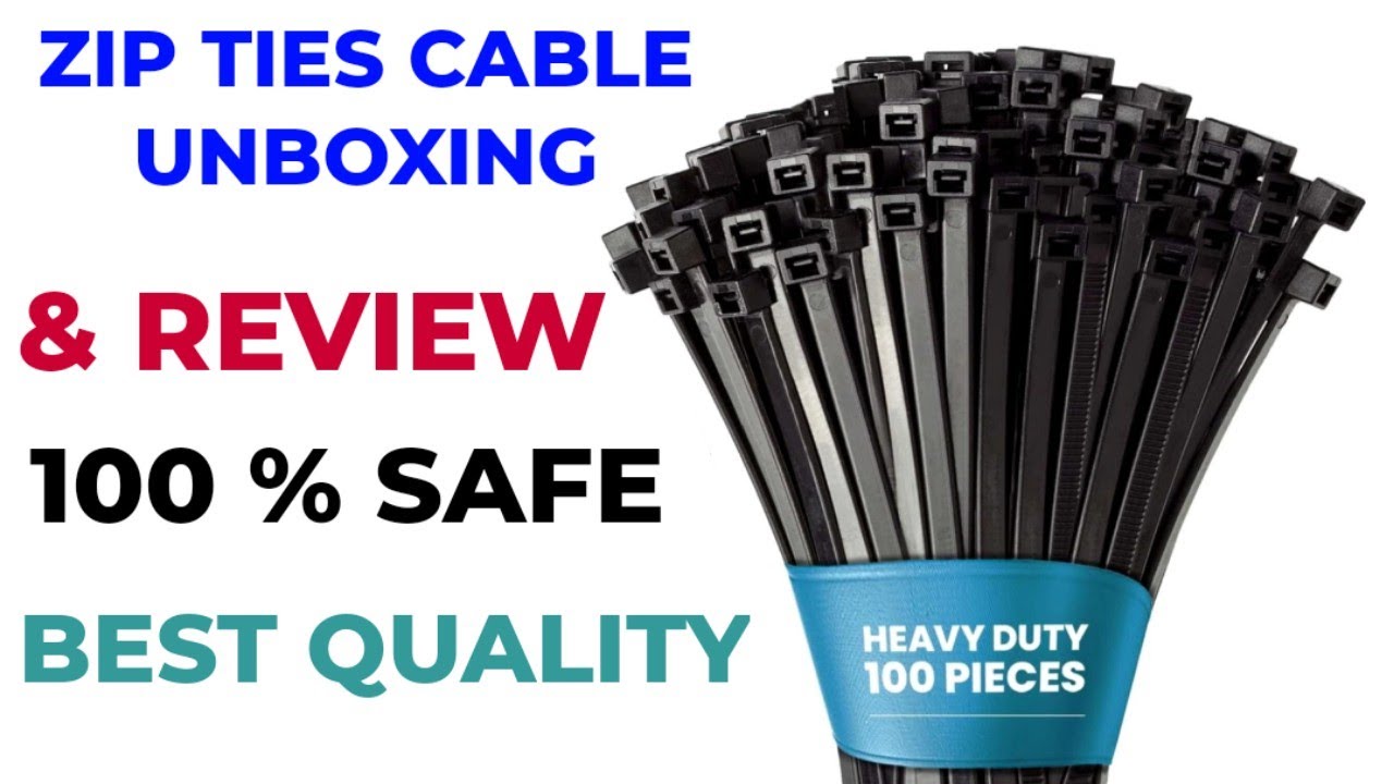 Zip Ties Cable Adjustable Durable Self Locking Black Nylon Cable Straps ...