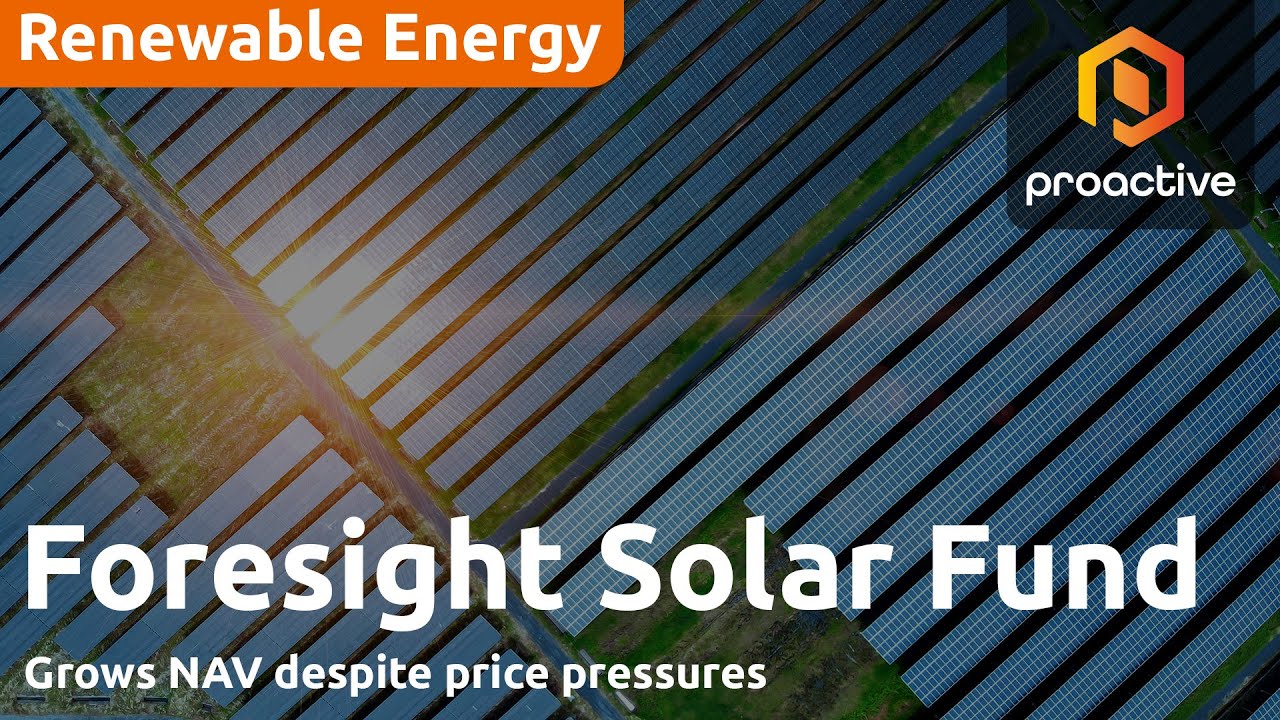 Foresight Solar Fund reports strong Q2 operational performance; on ...