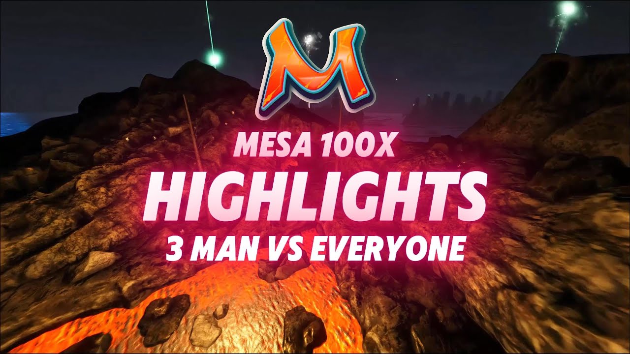 Mesa Highlights 100x 3 Man VS Everyone ARK Unoffical PVP 🧙‍♂️ - YouTube