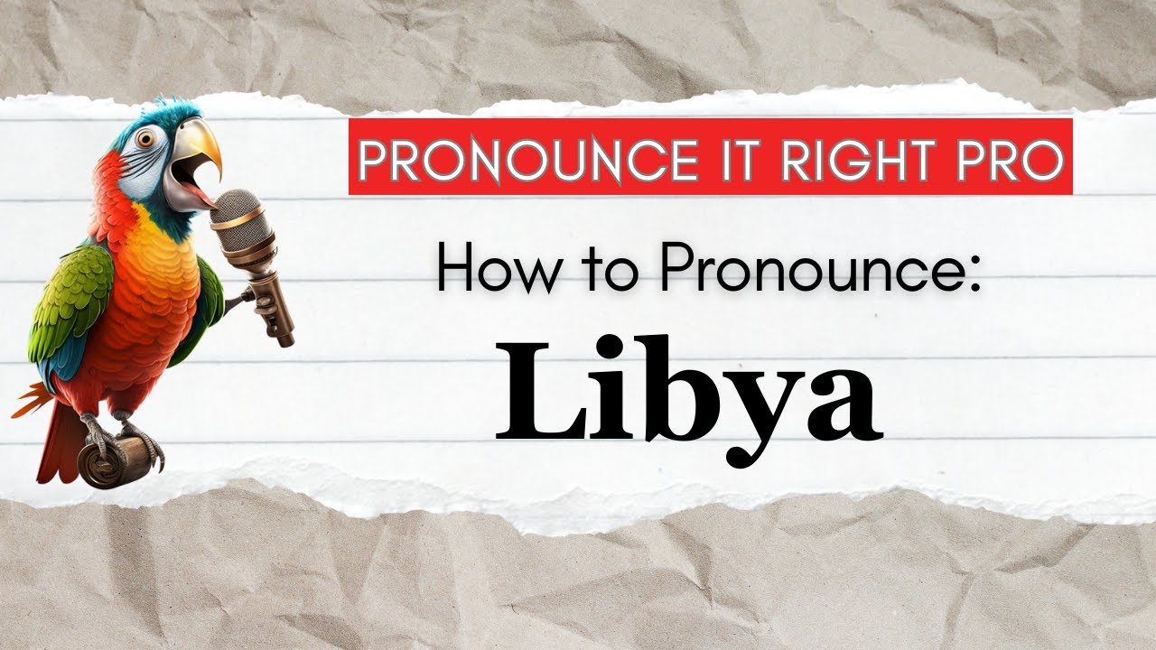 How to Pronounce: Libya - YouTube