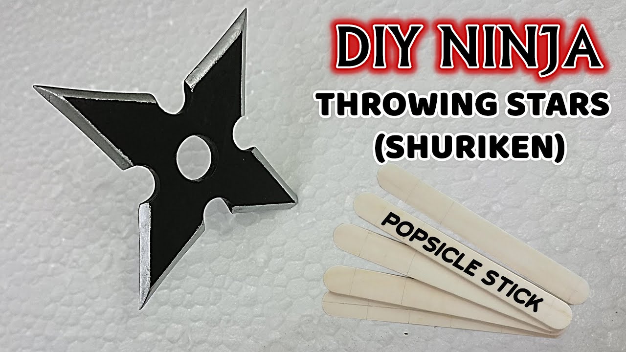 DIY Ninja Throwing Stars (SHURIKEN) #1 With No Power Tools-FREE ...