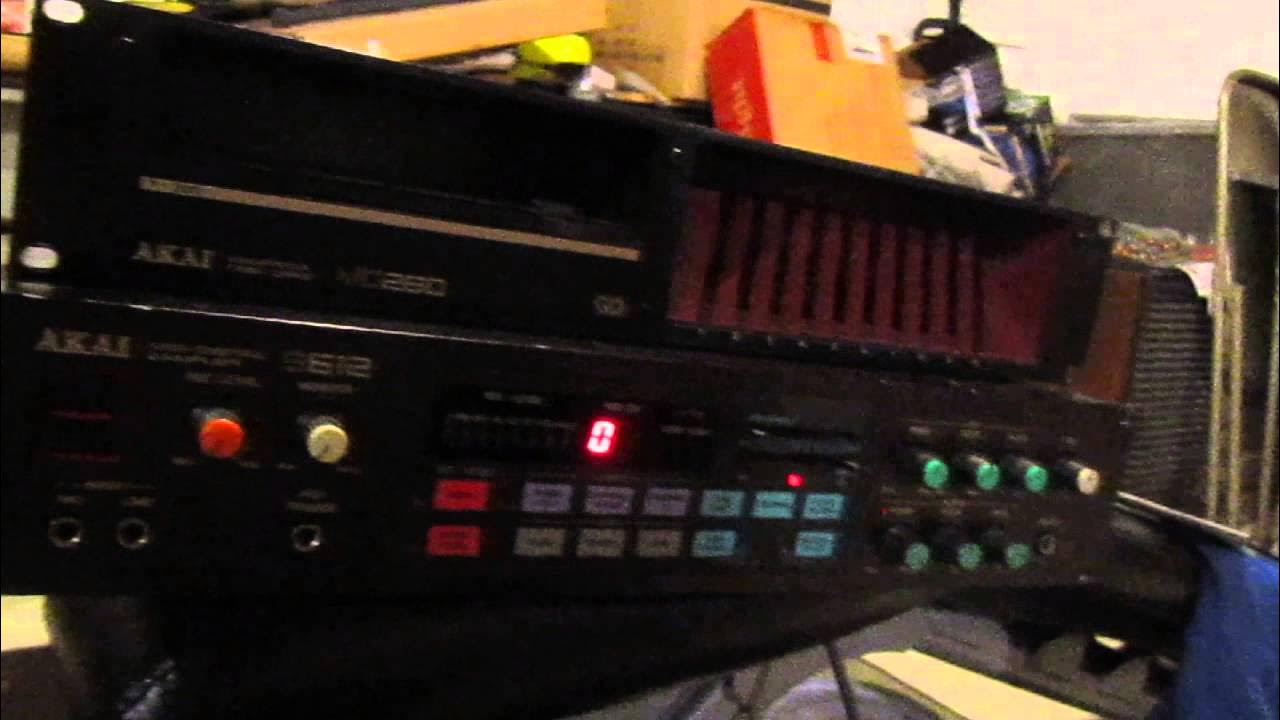 Akai S612/MD280 Sampler for sale - YouTube