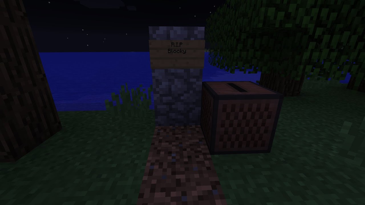 How To Make A Grave For Your Pet In Minecraft - YouTube