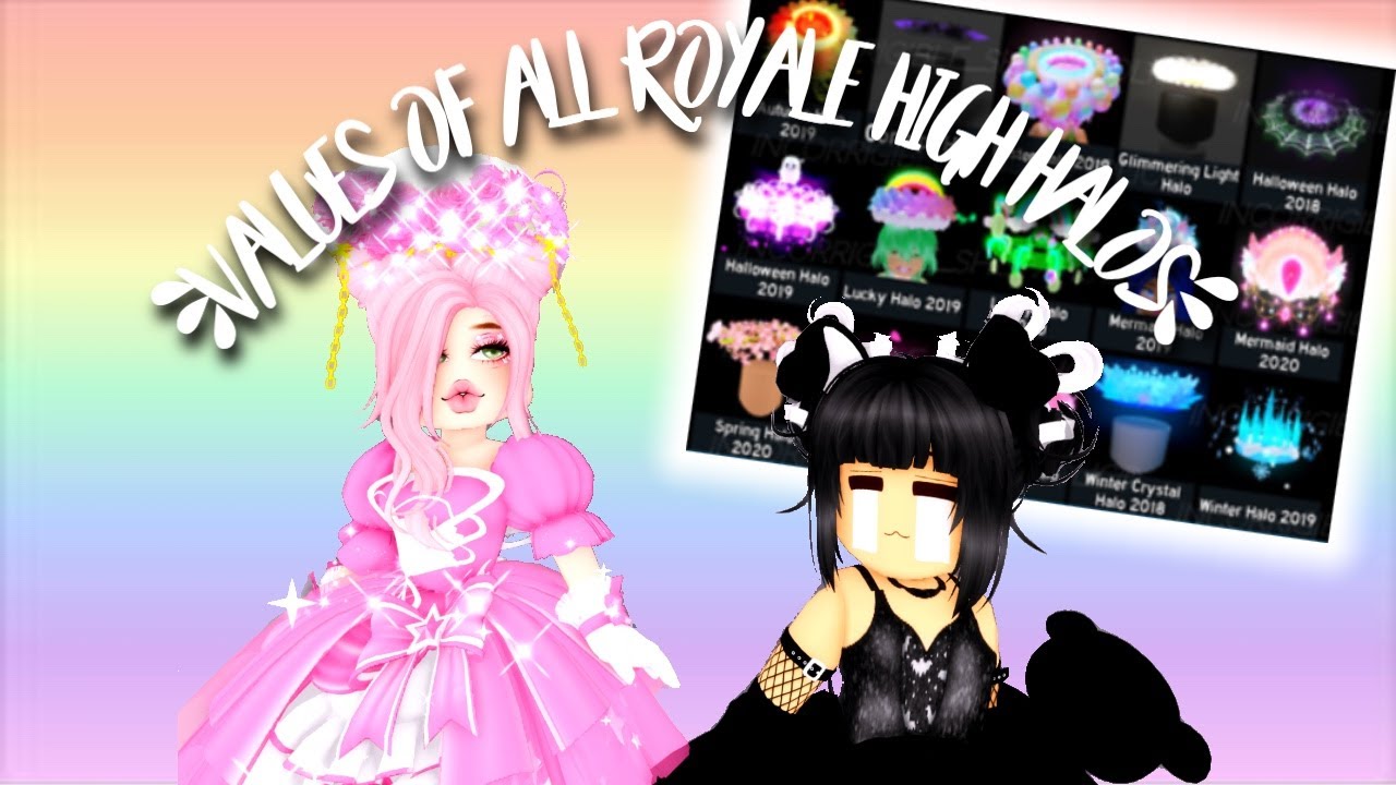 ***OUTDATED*** ROYALE HIGH ROBLOX ALL RARE HALO VALUES IN DIAMONDS ...