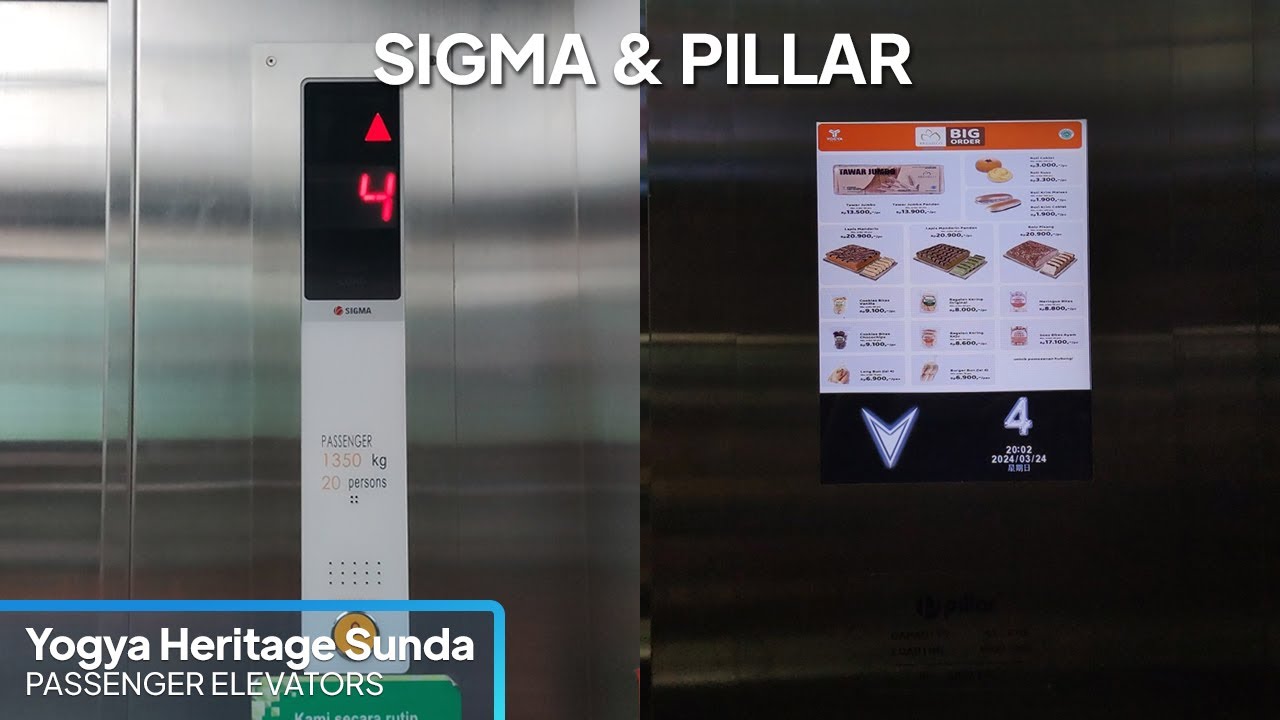 Sigma & Pillar Traction Elevators - Yogya Heritage Sunda, Bandung - YouTube