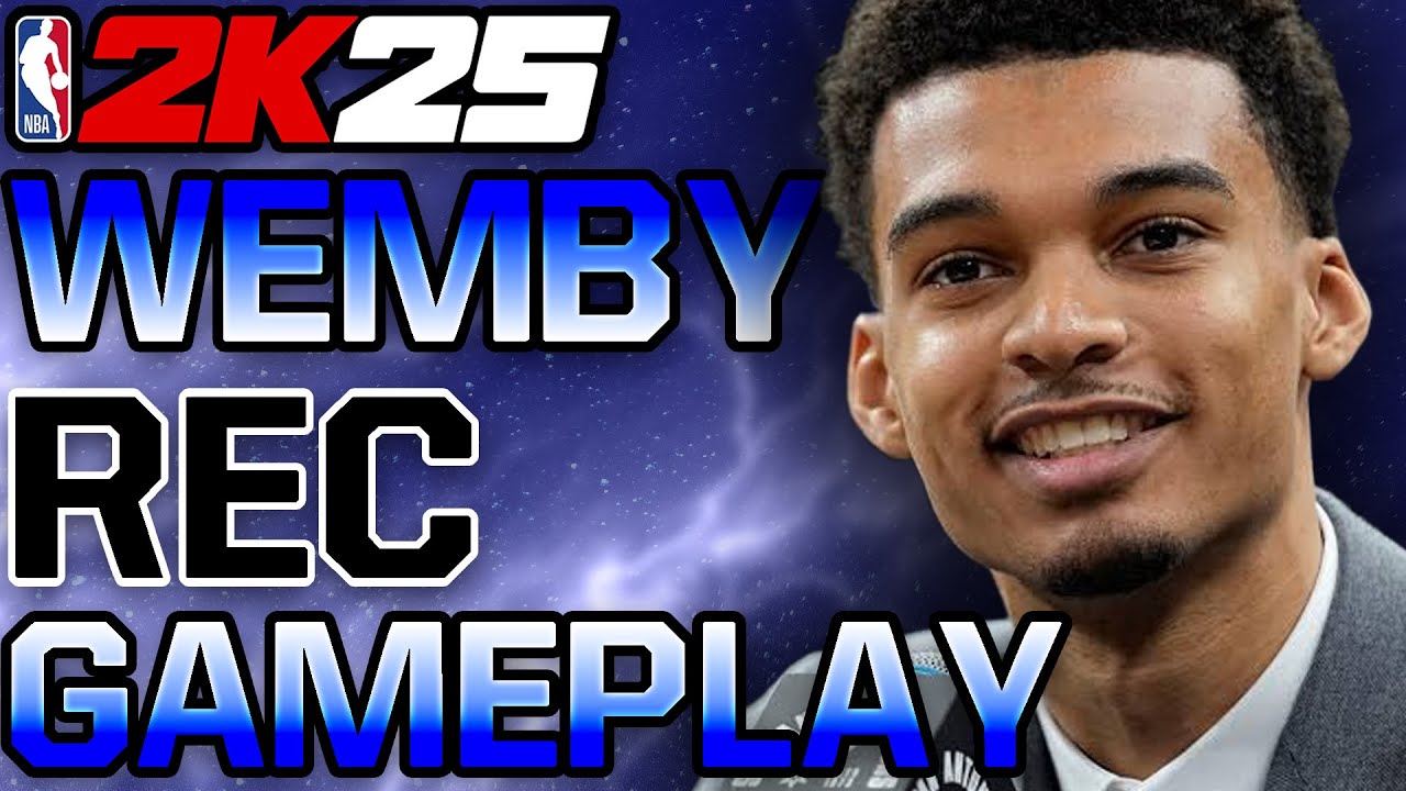 Playing Solo REC with WEMBY BUILD IN NBA 2K25 and actually having fun ...