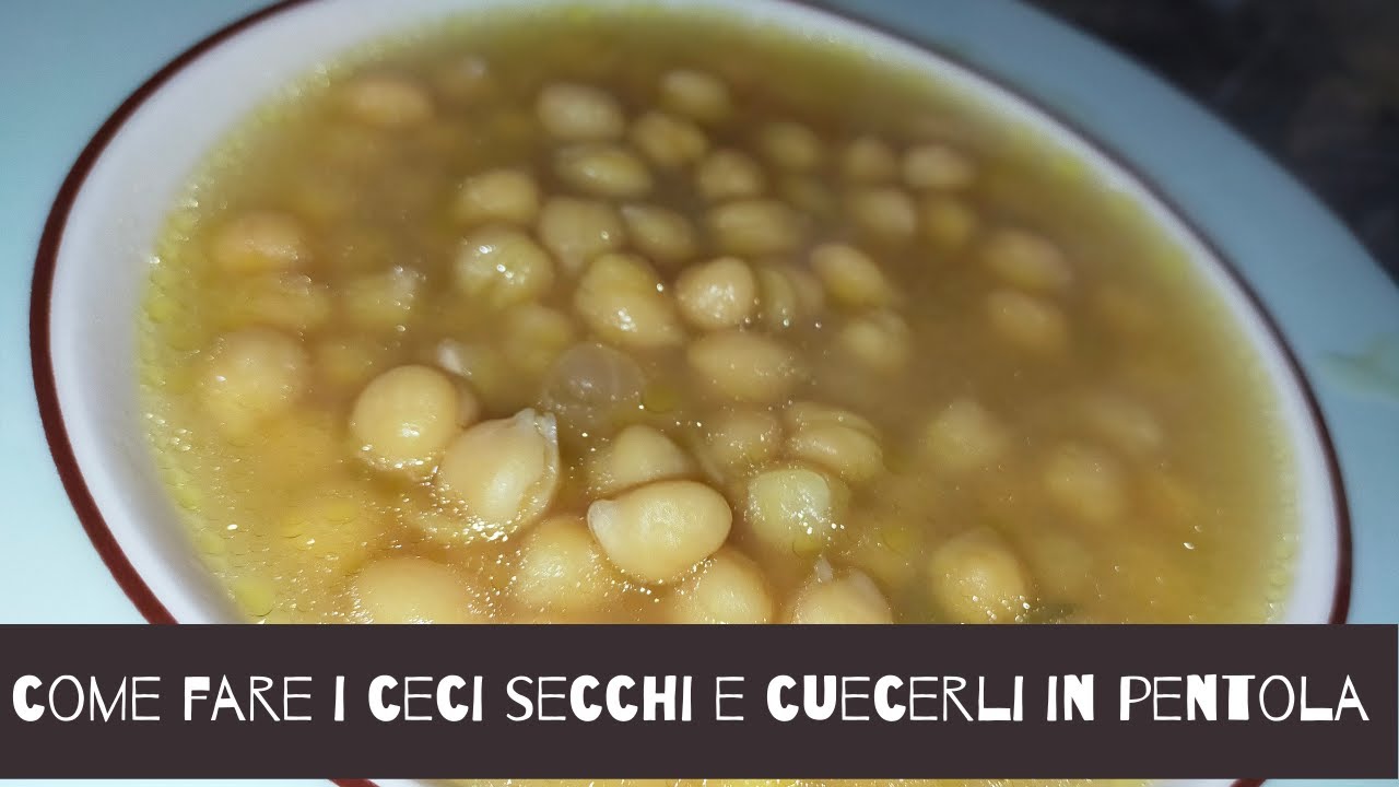 come preparare e cuocere i ceci secchi in pentola ricetta legumi secchi ...