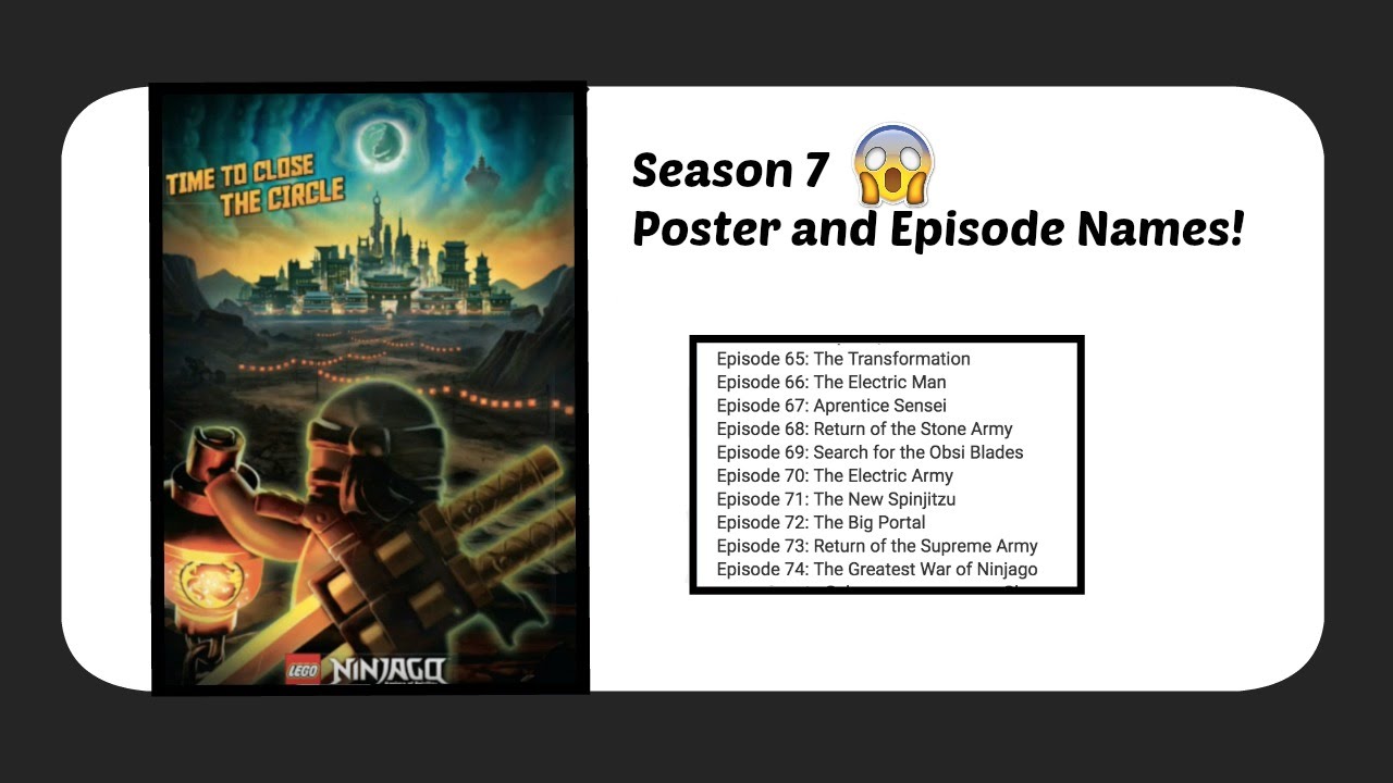 Lego Ninjago: Season 7 Poster & Episode Names! - YouTube