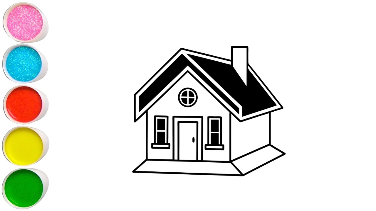 How to Draw a House | House Drawing | How to Draw a Easy Shape House ...