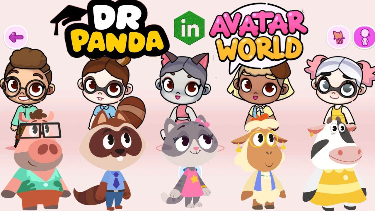 How To Make Dr Panda Characters🐼🐮🐱in Avatar World #avatarworld #drpanda ...