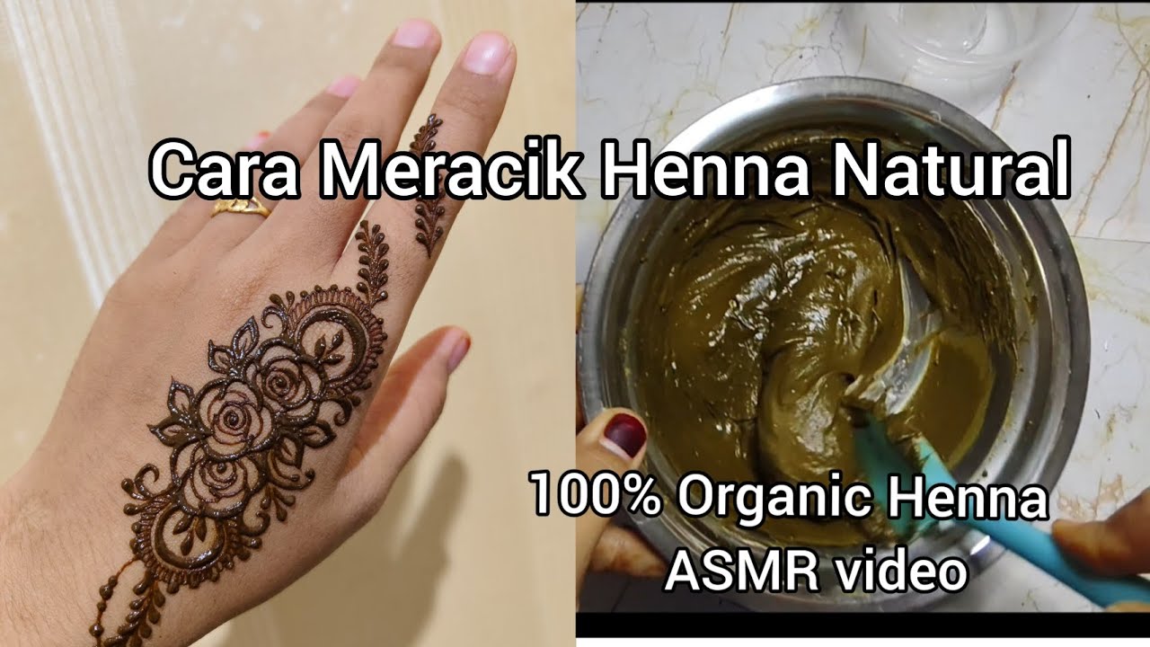 Cara Meracik Henna Natural || How To Mixing Henna Powder - YouTube