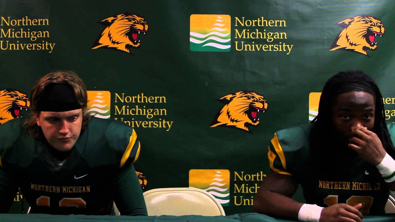 Shaye Brown & Kelvin Smarwt (Press Coference NMU vs Findlay 11-15-14 ...