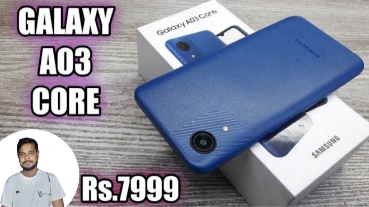 Galaxy A03 Core Blue Colour Unboxing - YouTube