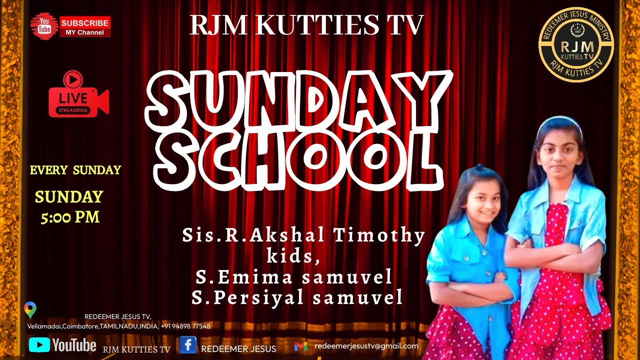 RJM KUTTIES TV - SUNDAY SCHOOL - YouTube