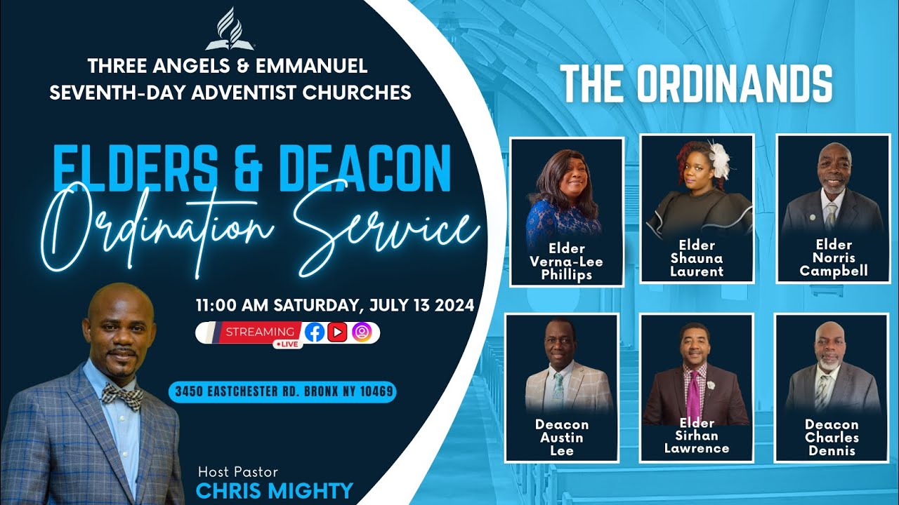 Emmanuel SDA Church | Elders & Deacons Ordination | July 13, 2024 - YouTube