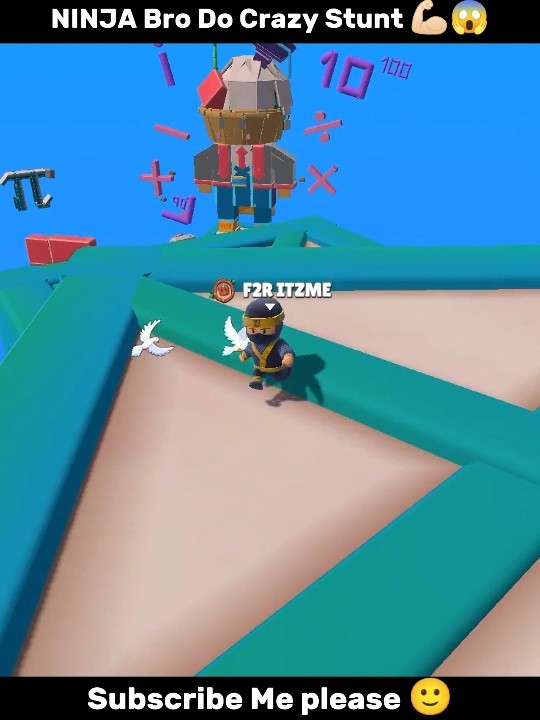 NINJA Bro Did Crazy Stunt 💪🏻😱 Aura Level 😳 #stumbleguys # ...