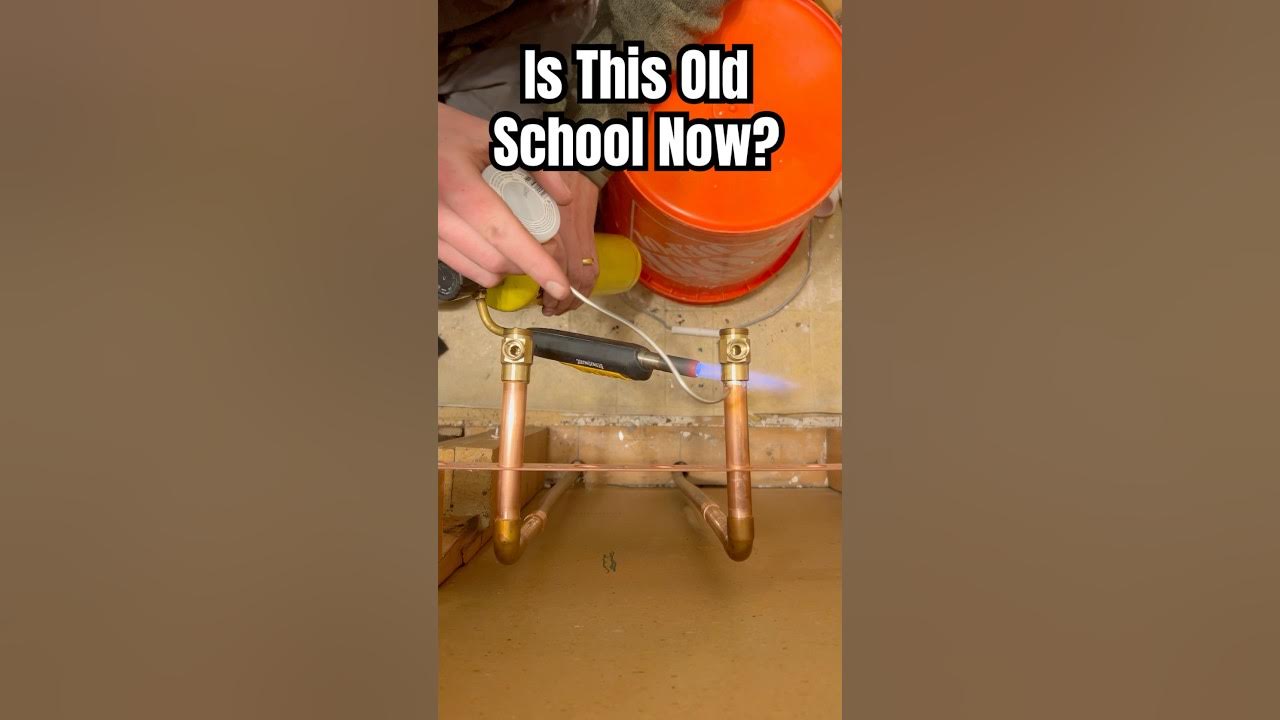 Old School Plumbing? Bathroom Renovation Soldering #plumbing - YouTube