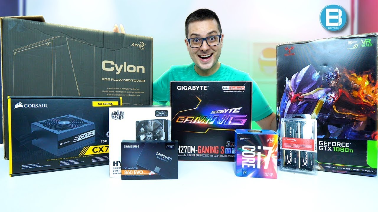 MEU NOVO PC! MEGA UNBOXING com GTX 1080Ti e MUITO MAIS! - YouTube