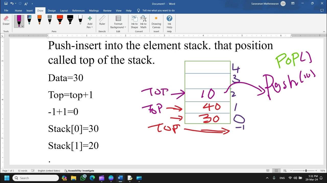 Data Structure Stack Using Python Programming Youtube