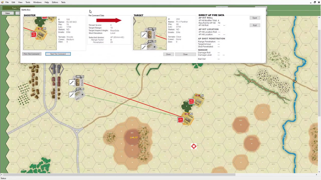 GMT Panzer SOLO Armor Piercing Fire Command Process - YouTube