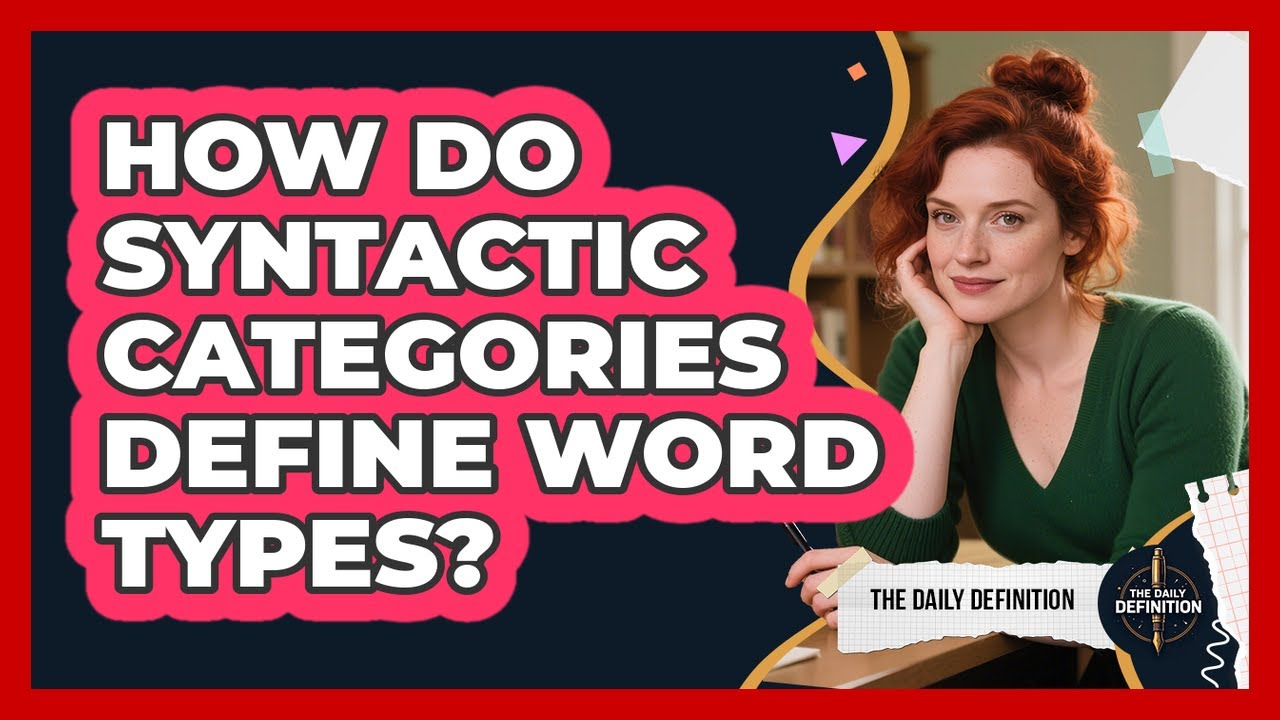 How Do Syntactic Categories Define Word Types The Daily Definition