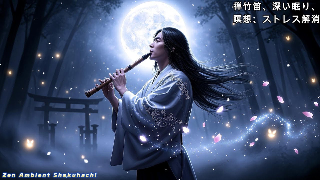 Zen Ambient Shakuhachi 🌙 Relaxing Japanese Flute Music for Calming ...