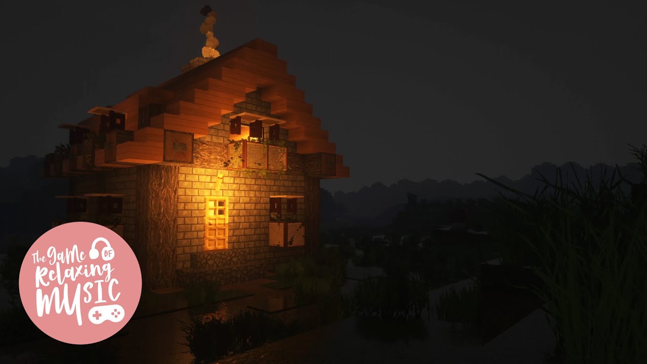 Relaxing Music with Minecraft Ambience #22, Relaxing Rain, Anxiety ...