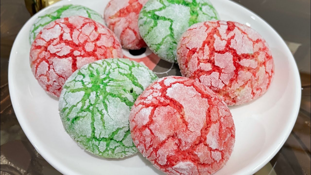 The most delicious colored crack cookie/Cracked colored cookie - YouTube