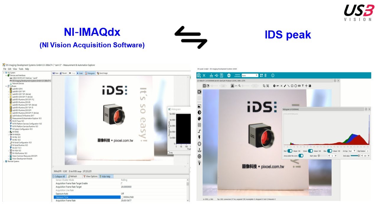 USB3 Vision 相機：如何切換 NI driver (NI-IMAQdx) 與 IDS driver (IDS peak) - YouTube