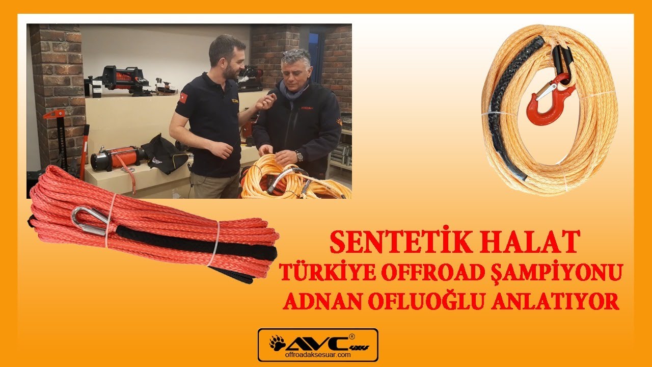 AVC 4X4 - SENTETIK VİNÇ HALAT - YouTube