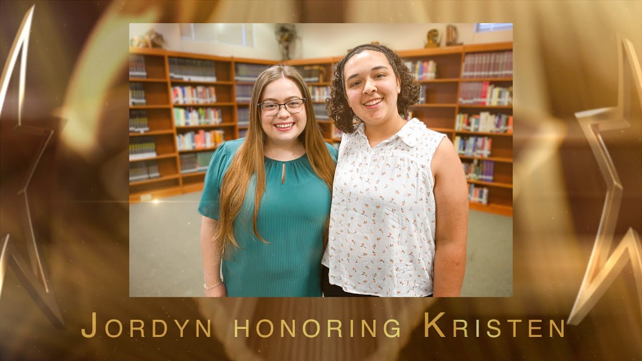 LEEF STAR Award: Vista Ridge HS Jordyn May recognizing Kristen Kelly ...