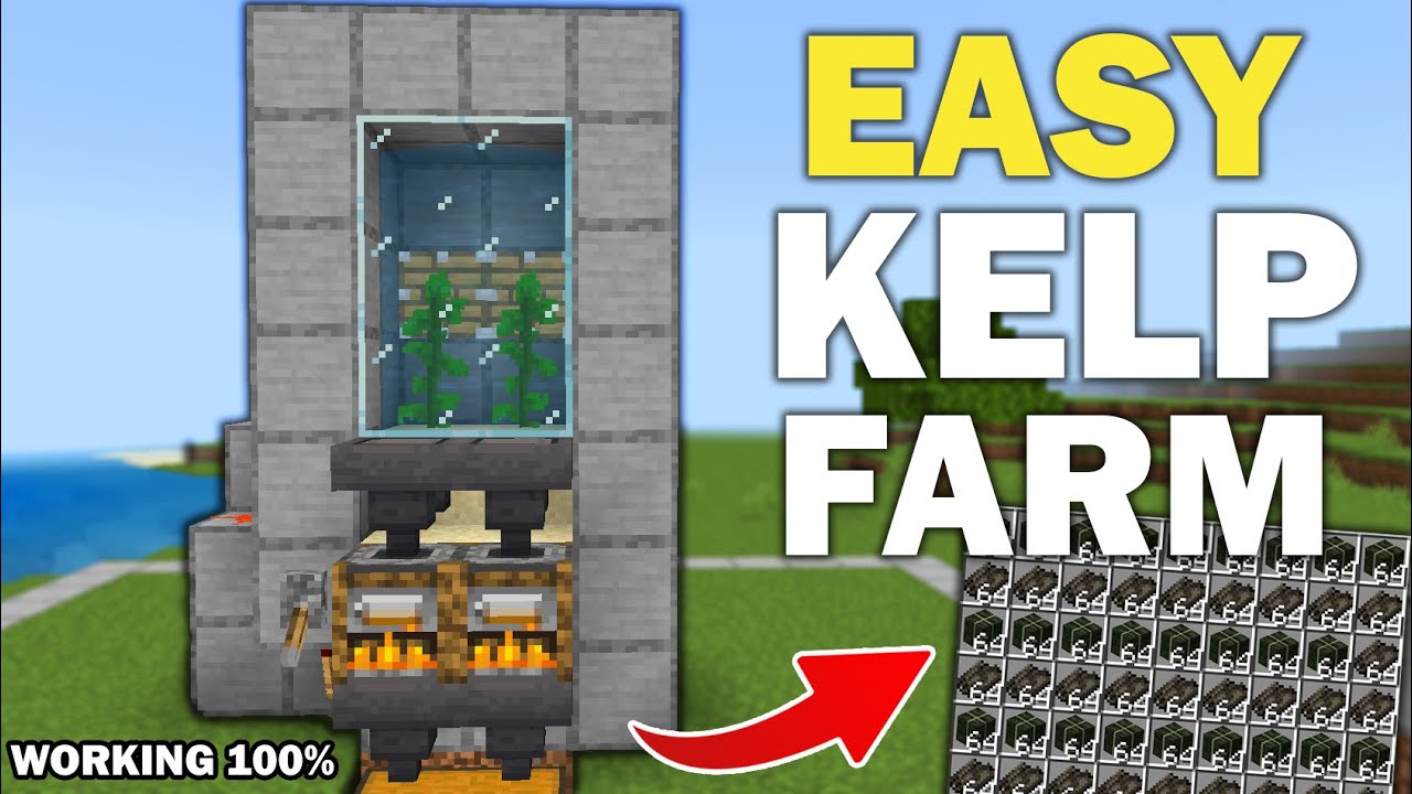 Easiest Kelp Farm For 1.19 Minecraft Bedrock, Pocket Edition & Edu ...