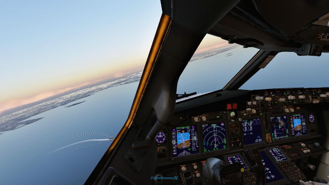 MORNING ARRIVAL COCKPIT ACTION-CAM VIEW | BOEING 737-800 | X PLANE ...