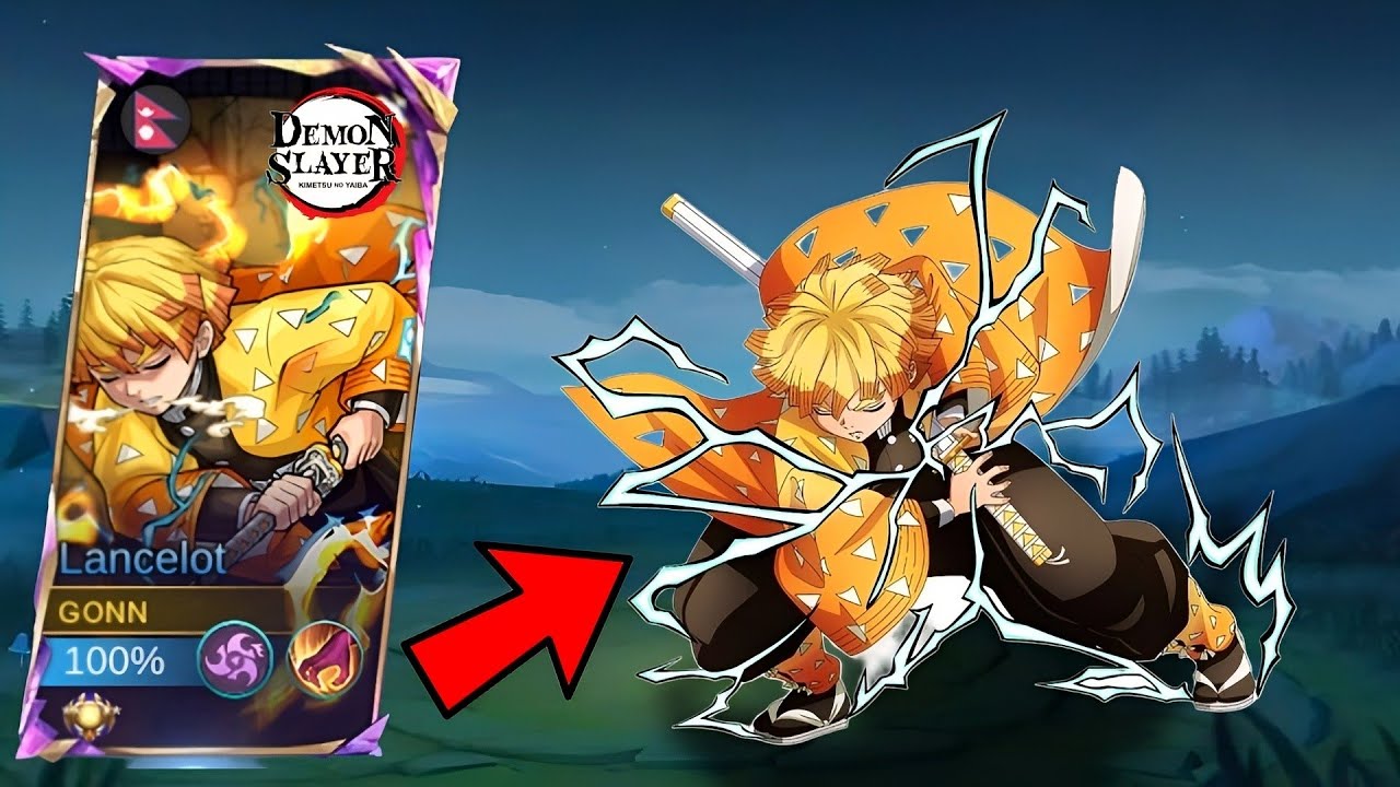 LANCELOT DEMONSLAYER NEW SKIN!! INSANE LIGHTNING DASH EFFECT ⚡⚡⚡ MUST ...