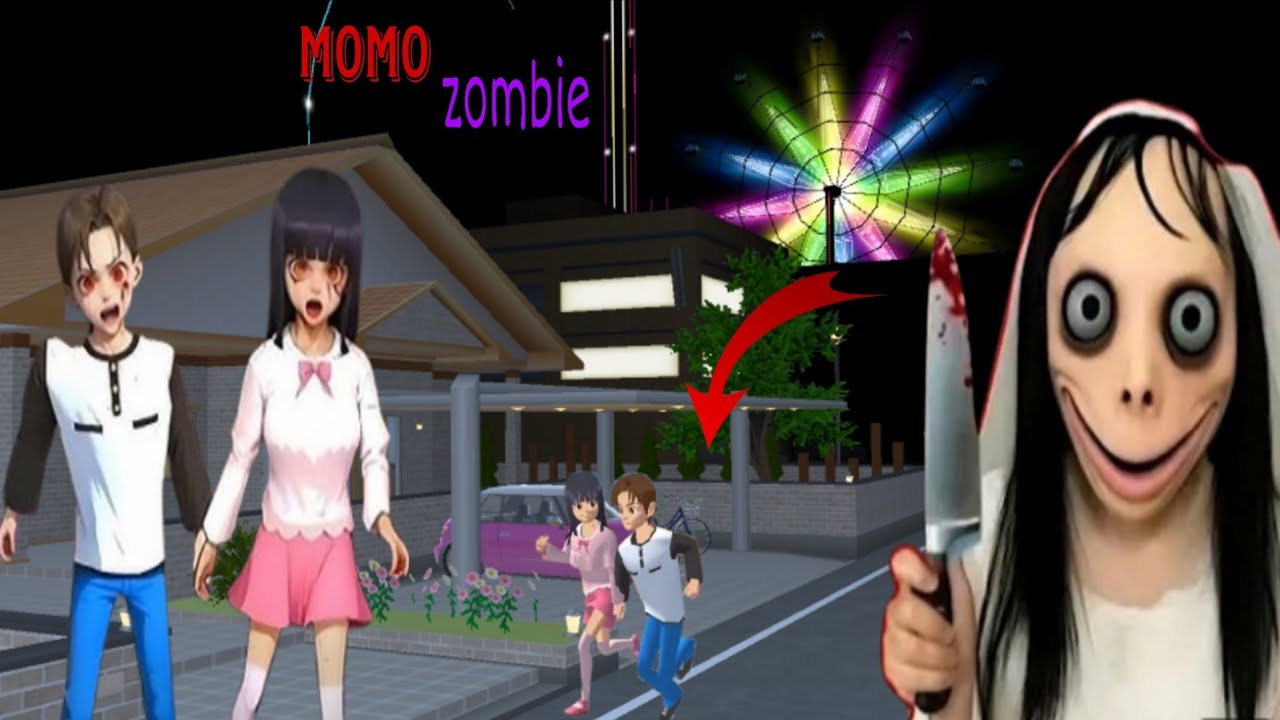Horor MOMO Zombie takut pada yuta mio secara Rahasisa 🥵🙏//sakura school ...