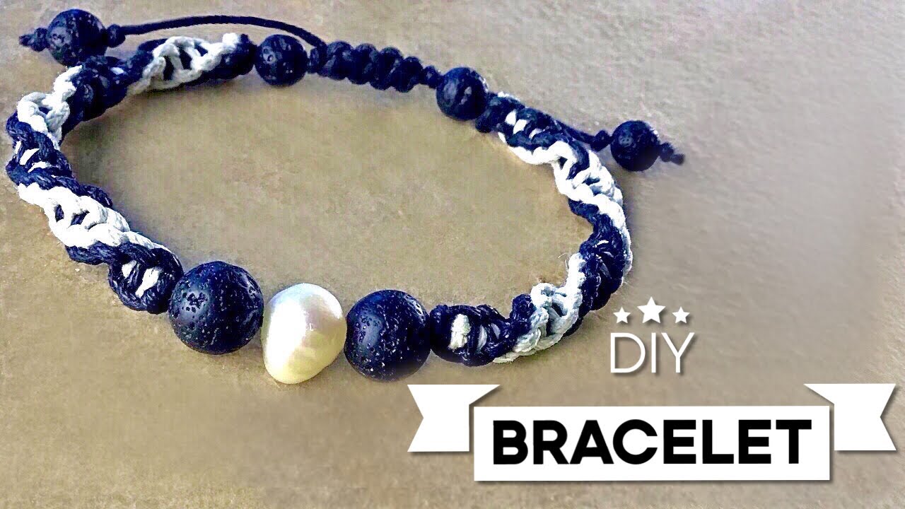 Macrame Bracelet | Adjustable Bracelet Knot | Beaded Bracelet Tutorial ...