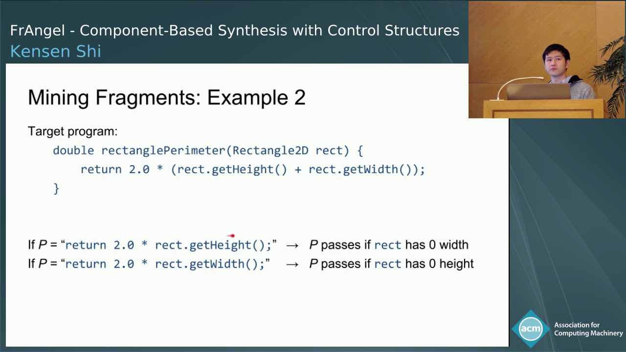 FrAngel: Component-Based Synthesis with Control Structures - YouTube