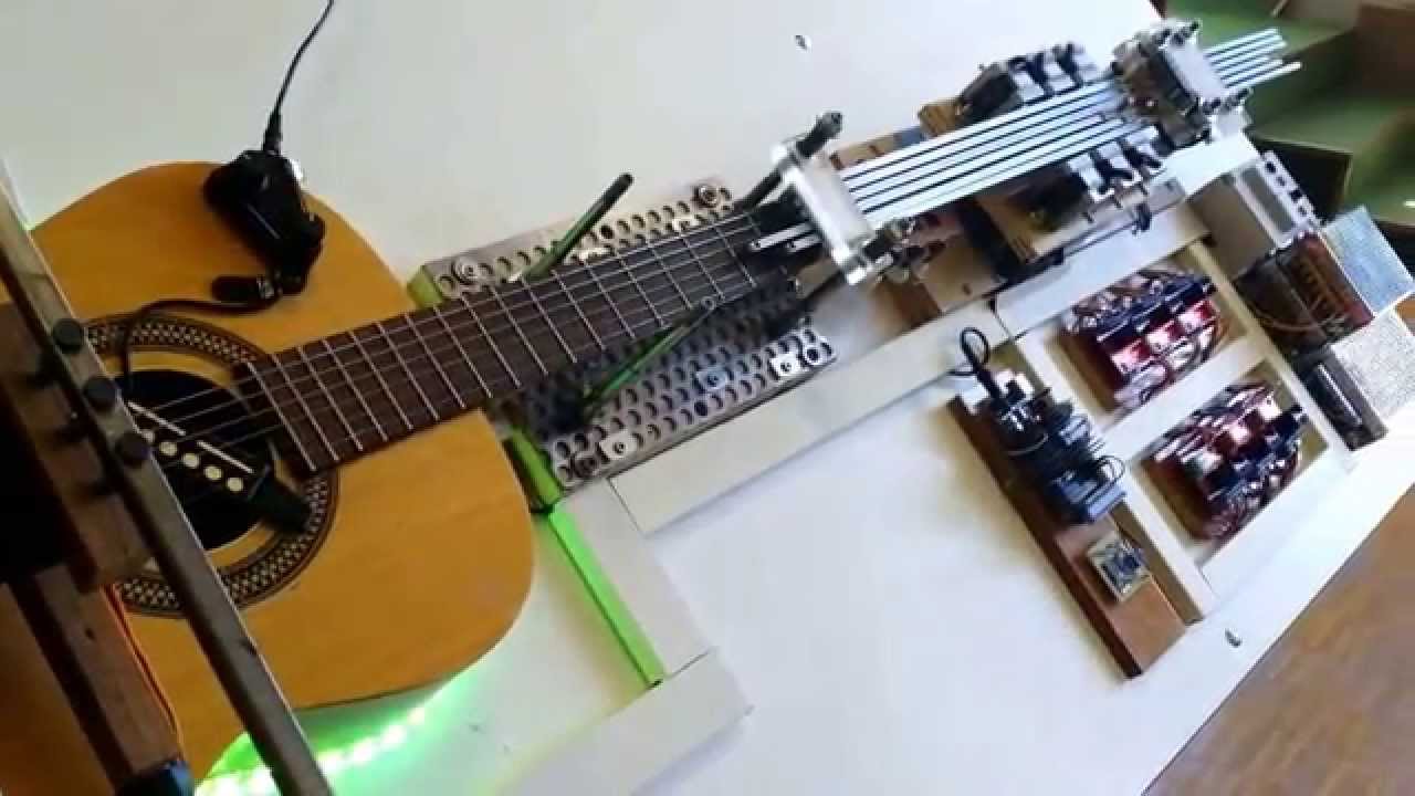 Robot Guitar - Arduino - Autumn Leaves - YouTube