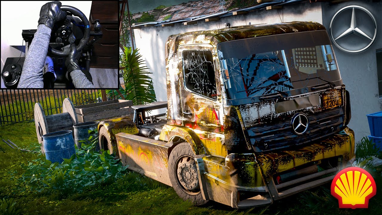 Rebuilding Mercedes Benz Shell Fuel Truck - Forza Horizon 5 Logitech ...